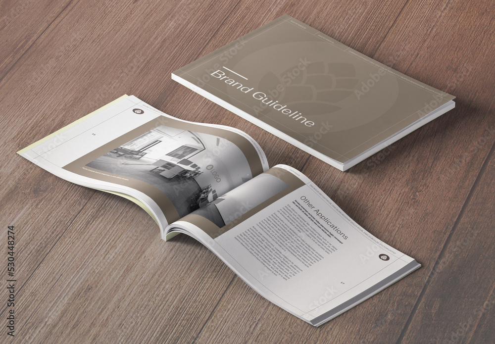 Brand Guideline Layout Stock Template | Adobe Stock