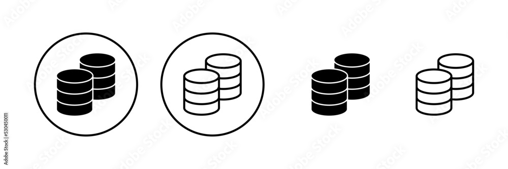 Database icon vector. database sign and symbol Stock Vector | Adobe Stock