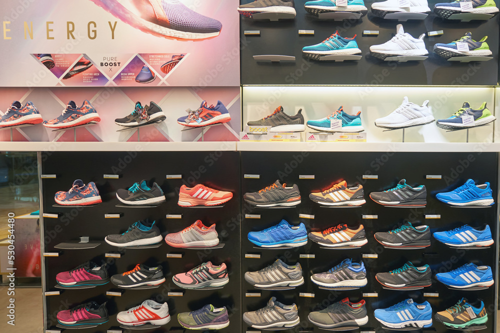 MACAO, CHINA - FEBRUARY 16, 2016: inside of a store in Shoppes at Sands ...