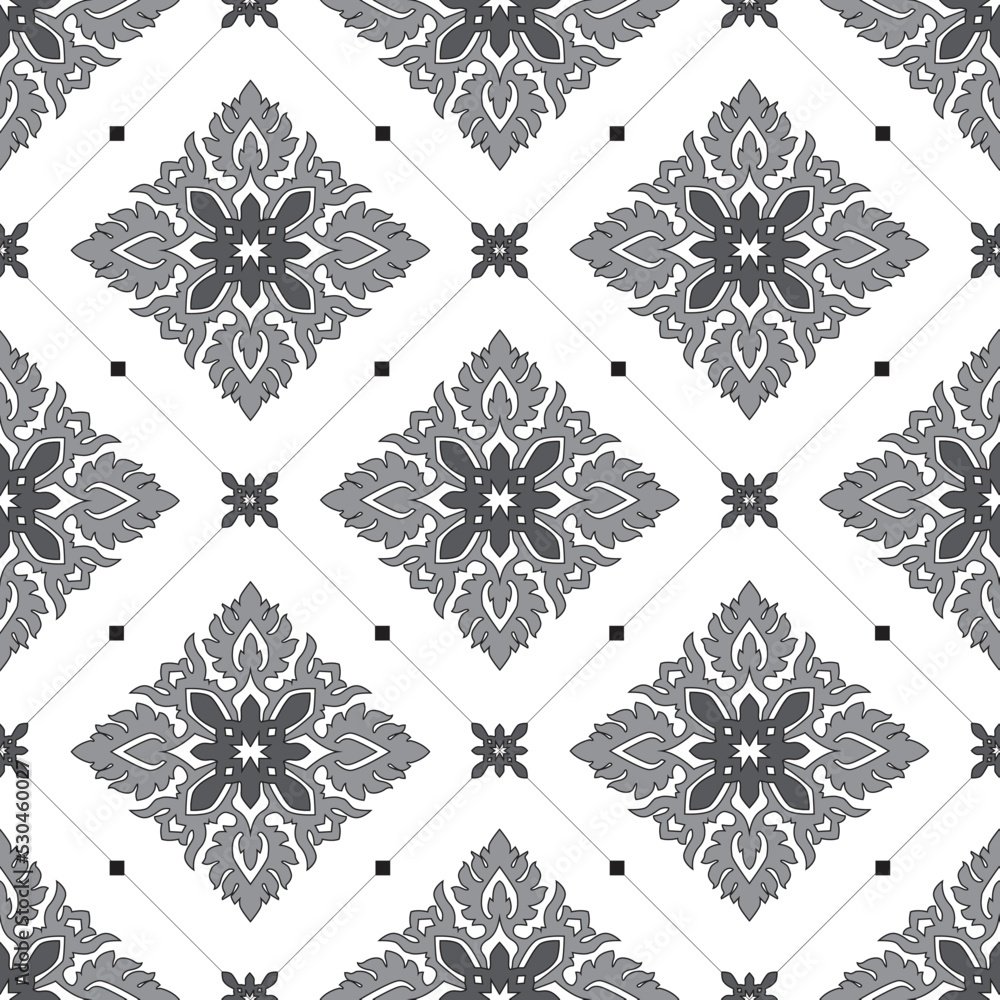 thai pattern traditional abstract concept illustration, Abstract shapes ...