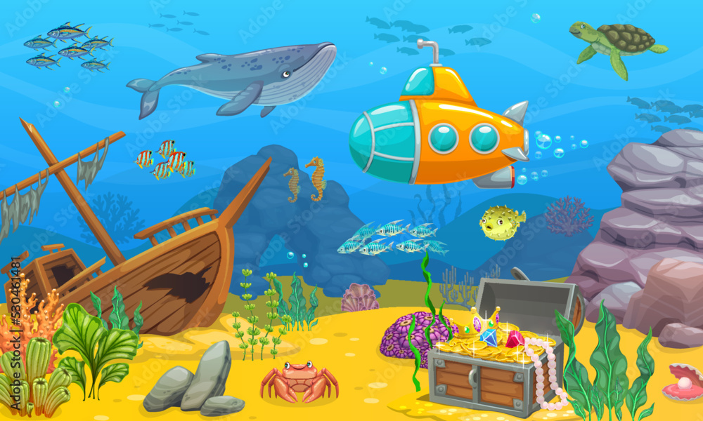 Underwater Treasure Clipart