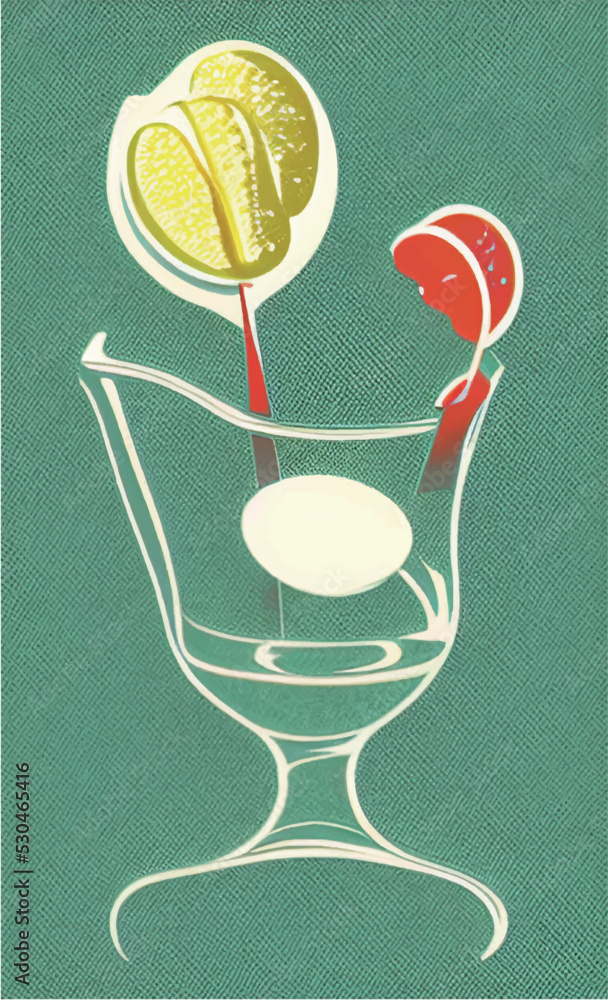 Cocktail Bar Poster Vector Illustration Stock Vector | Adobe Stock