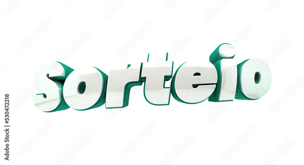 título 3D para sorteio - render 3D ilustração do Stock | Adobe Stock