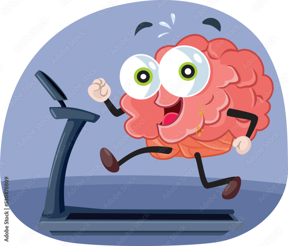 Brain Exercise Vector Concept Medical Cartoon Illustration. Powerful ...