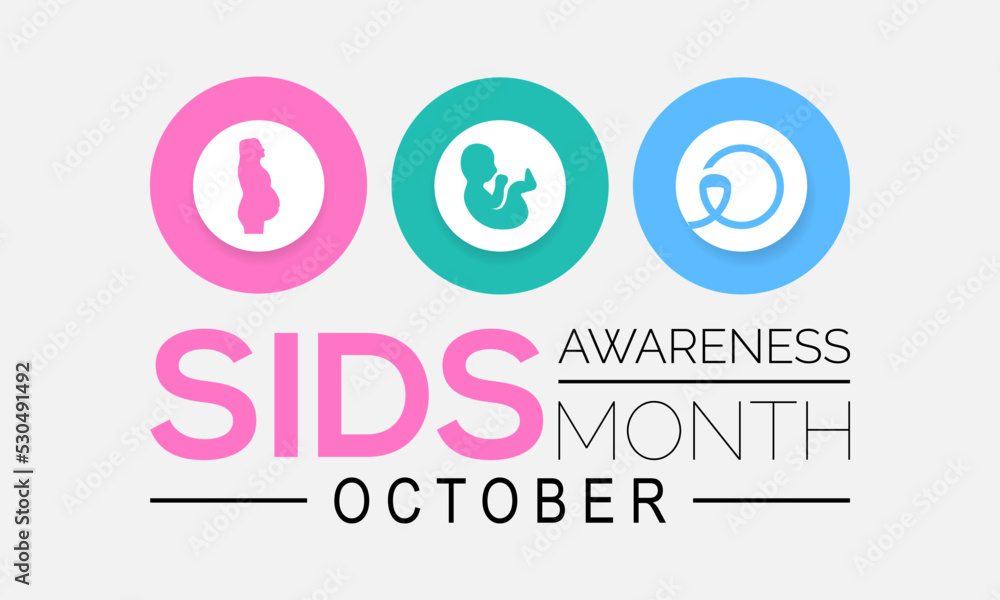 Poster Vector illustration on the theme of Sudden Infant death syndrome ...