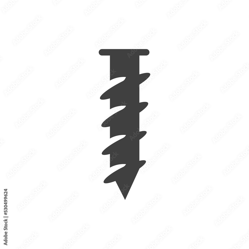 Screw Icon Template For Construction Ironmonger Symbol Design Stock ...