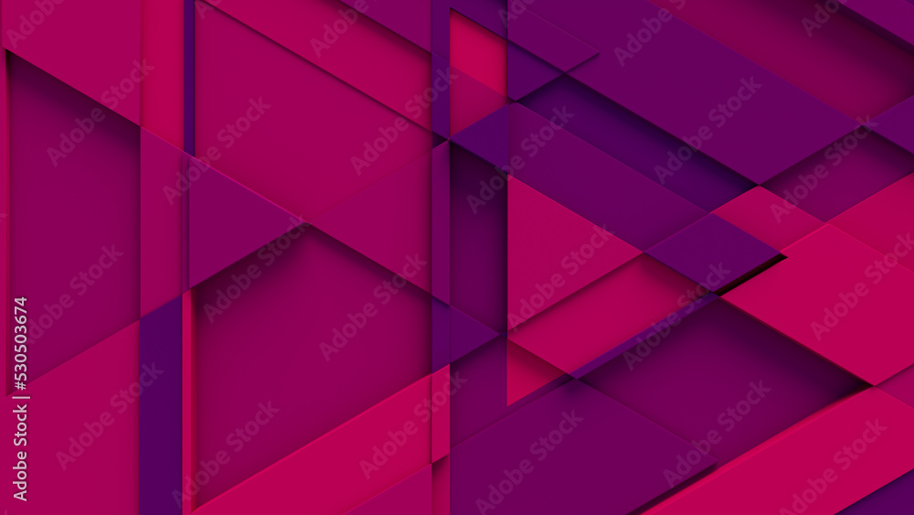 Pink and Purple Tech Background with a Geometric 3D Structure. Clean ...