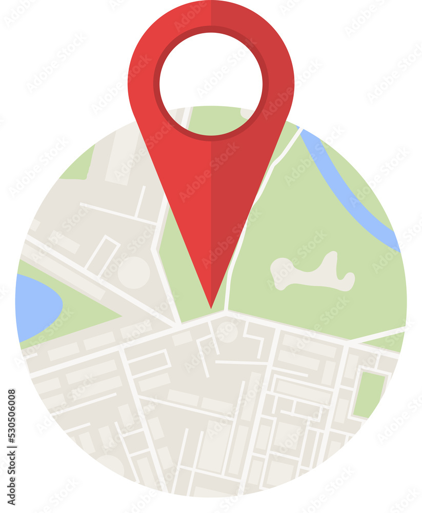 Folded paper city map Stock Illustration | Adobe Stock