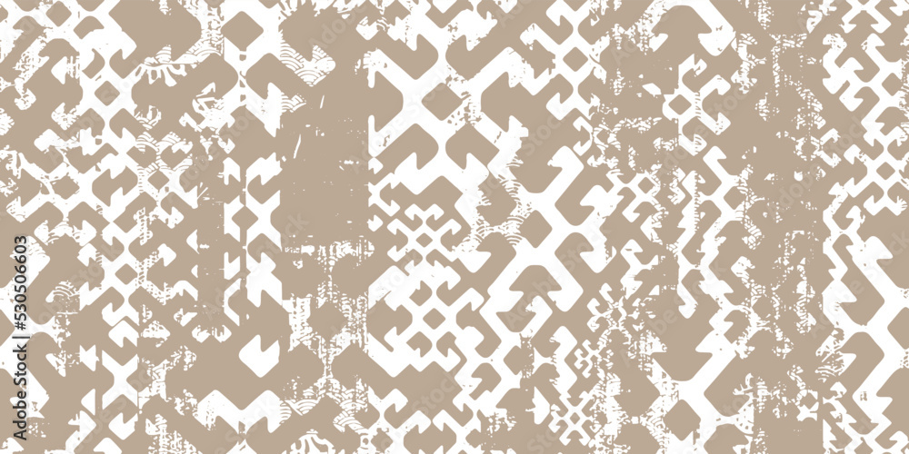 Seamless pattern in patchwork style. Embroidered print for carpet ...