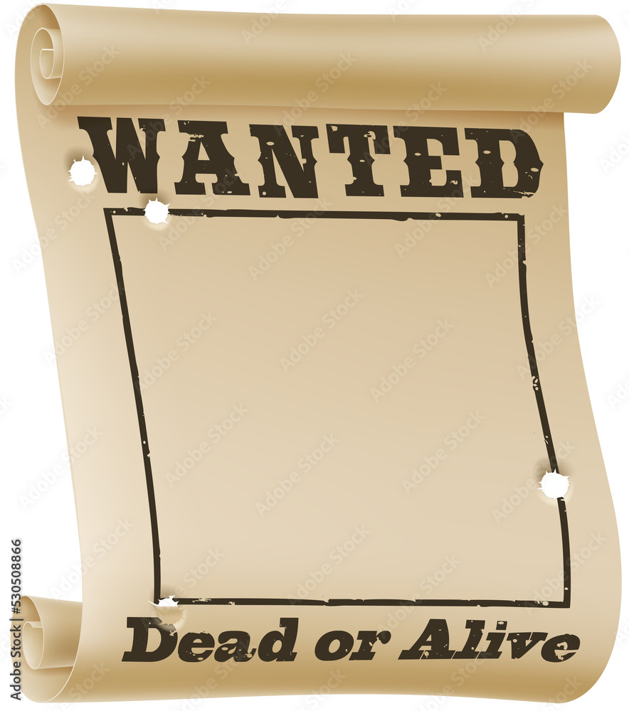 Wanted Poster Background Sign Stock Illustration | Adobe Stock