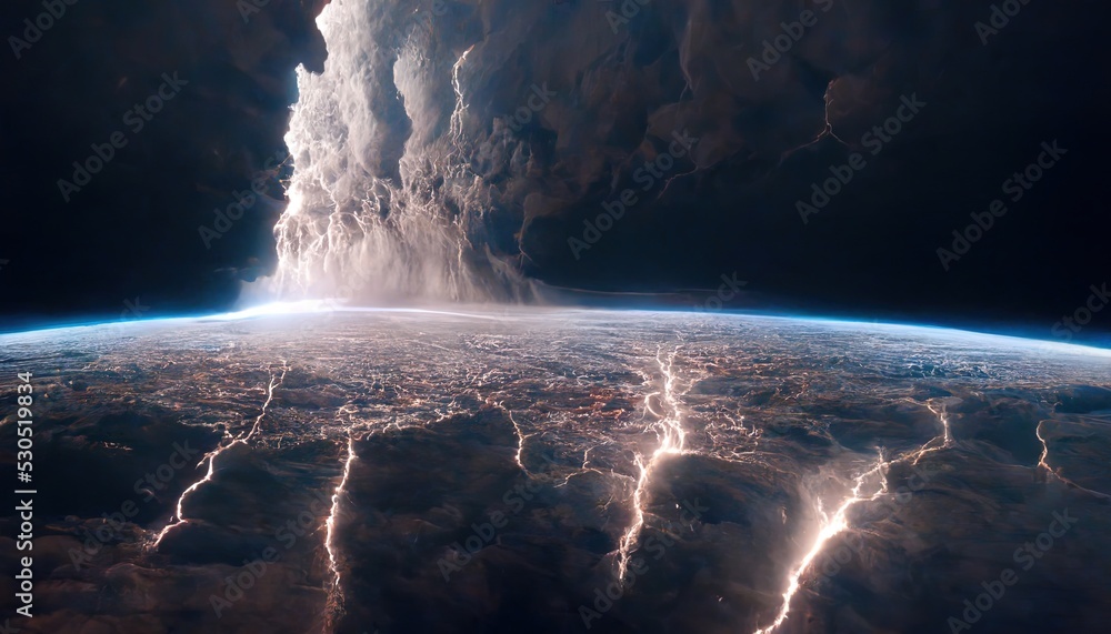 Space Lightning Storm