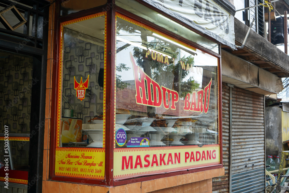 Jakarta, Indonesia - August, 2022 : A traditional Padang restaurant in ...