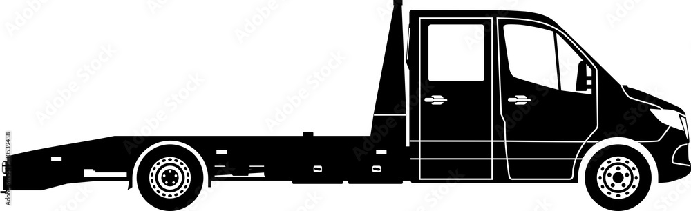 Peterbilt Lkw Silhouette Peterbilt Truck Front — Steel Art NZ