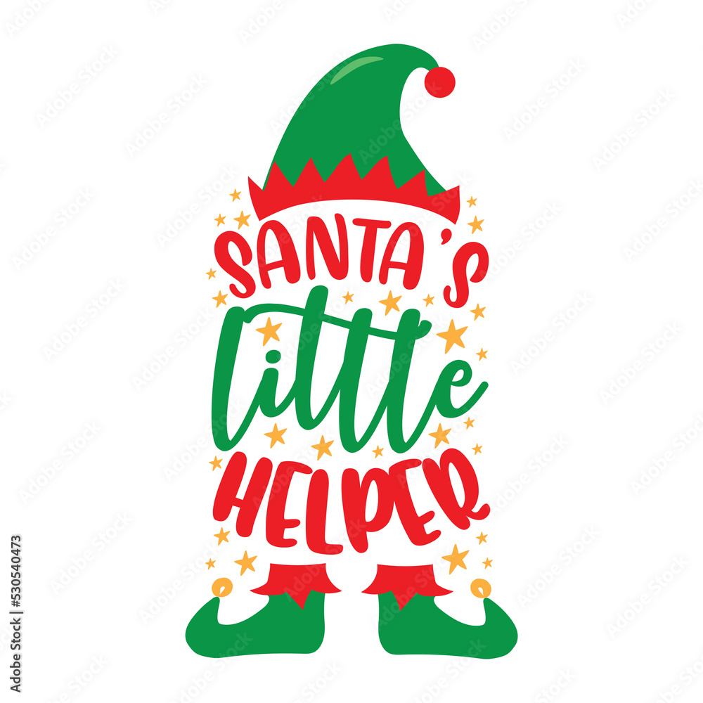 Santa's little helper - cute ELF hat and shoes. Good for baby clotes ...