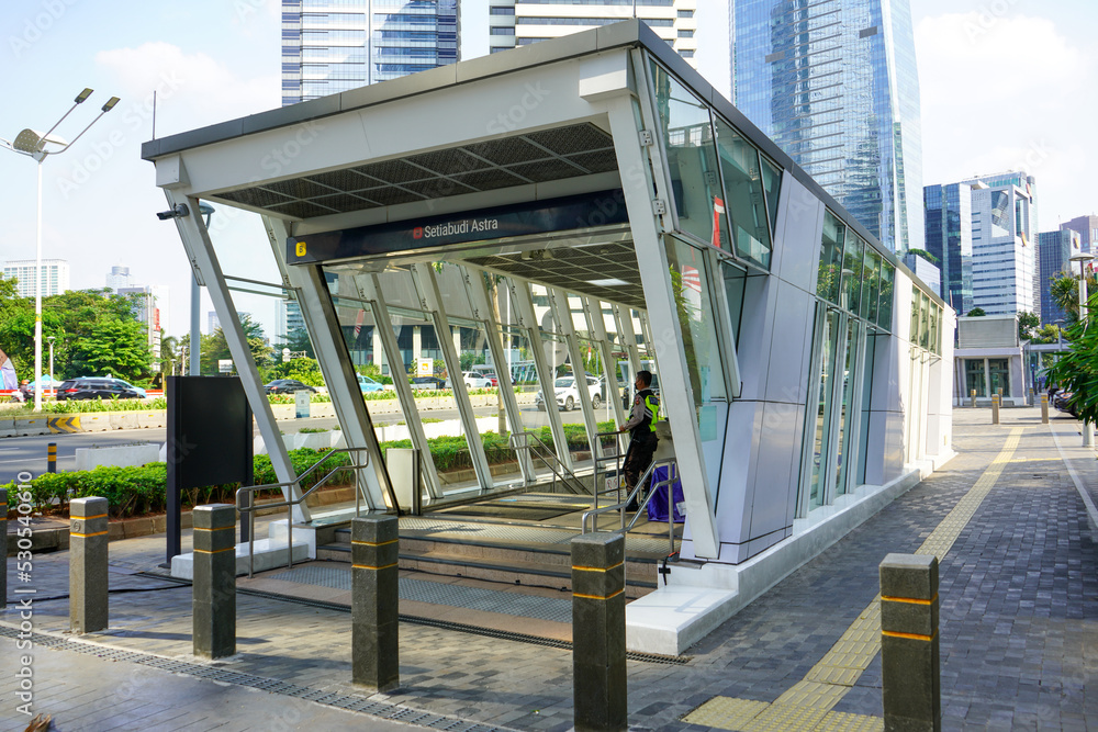 Jakarta, Indonesia - June, 2022 : PT Mass Rapid Transit Jakarta, Phase ...