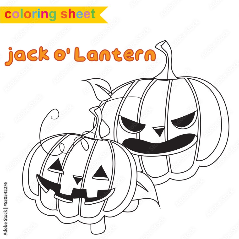 Coloring page for children. Coloring page Halloween edition. Fun ...