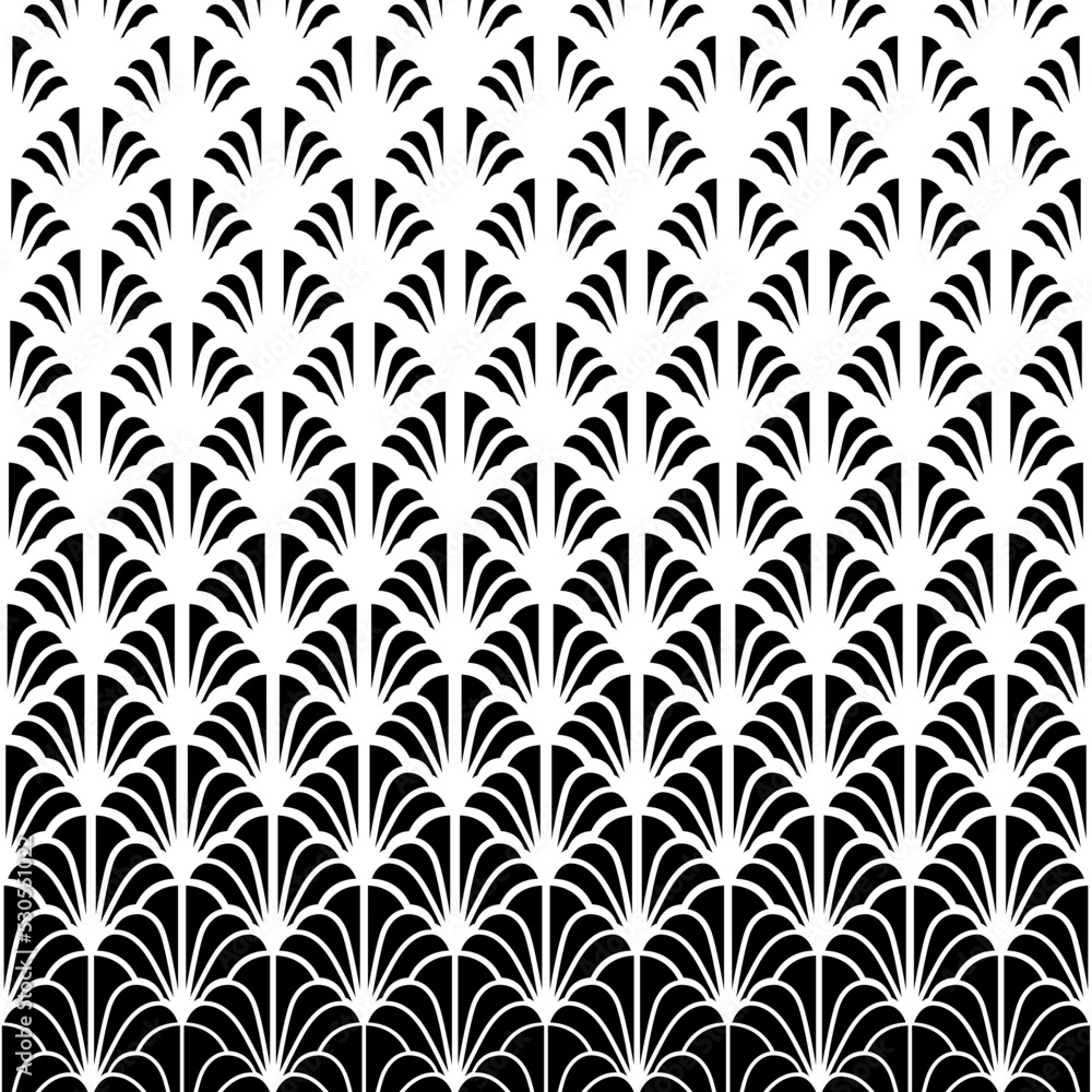 Abstract halftone pattern. Faded gradient flowers. Repeated intricate ...
