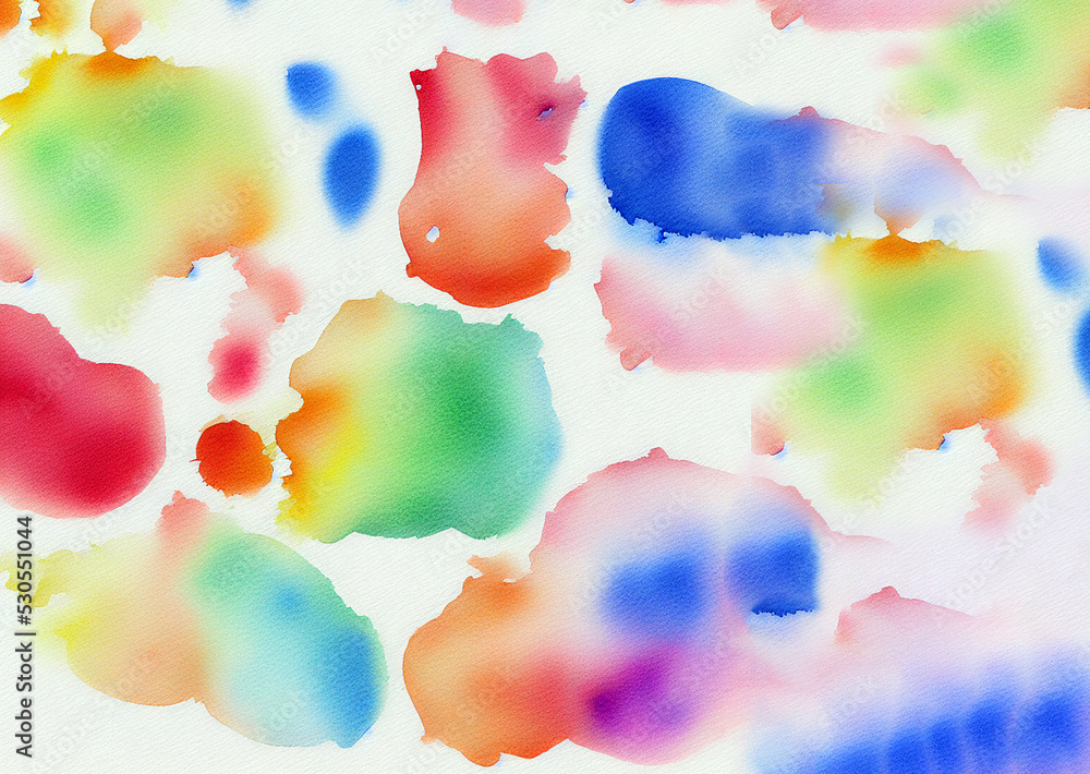 Multi colored watercolor abstract background Stock Illustration | Adobe ...