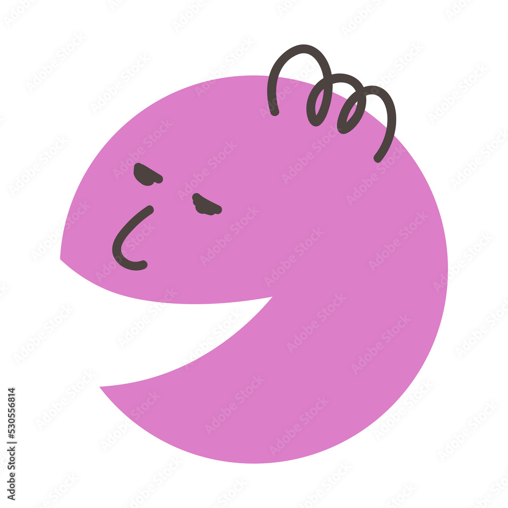 Funny talking head-round for making dialogues. Cartoon illustration ...