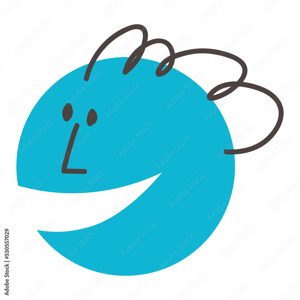 Funny talking head-round for making dialogues. Cartoon illustration ...