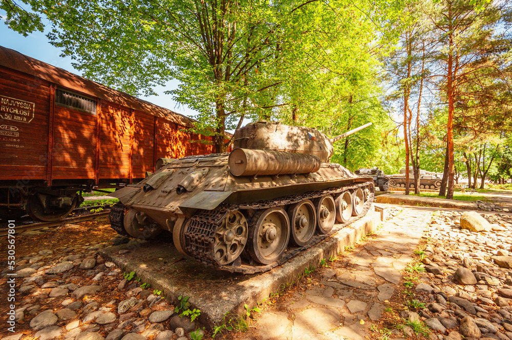 General view of the Museum of Slovak National Uprising, built 1969 ...