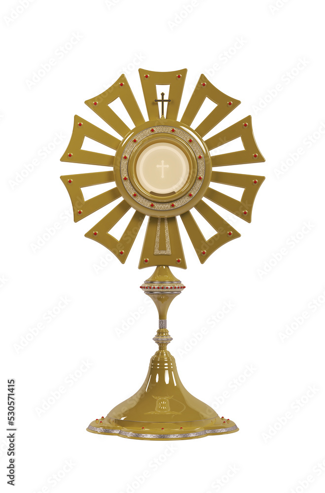 Jesus Christ in the monstrance present in the Sacrament of the ...