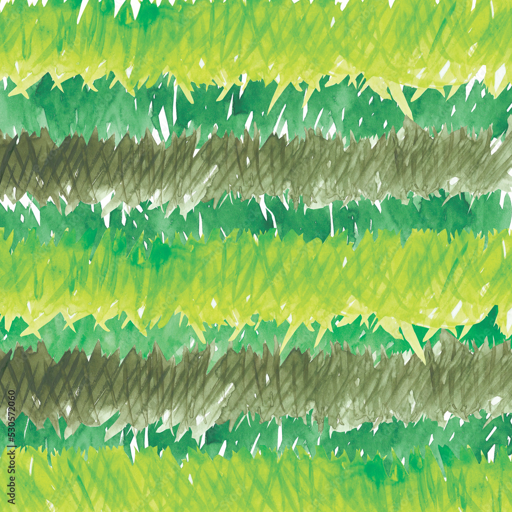 Watercolor hand painted nature greenery background with light and dark ...