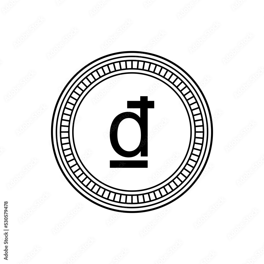 Vietnam Currency Icon Symbol. VND, dong Coins. Vector Illustration ...