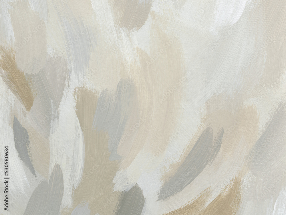 Neutral background with paint brush strokes. Art texture in muted ...