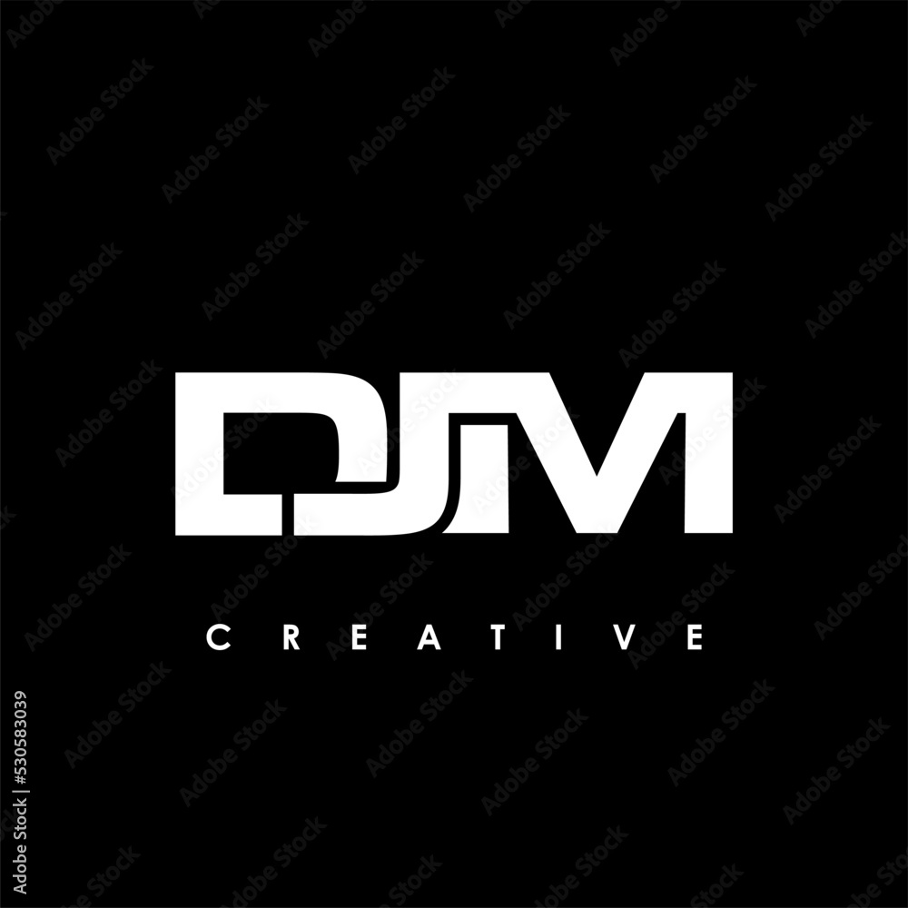 DJM Letter Initial Logo Design Template Vector Illustration Stock ...