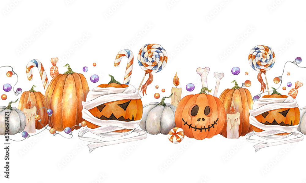 Halloween Candy Border Clip Art