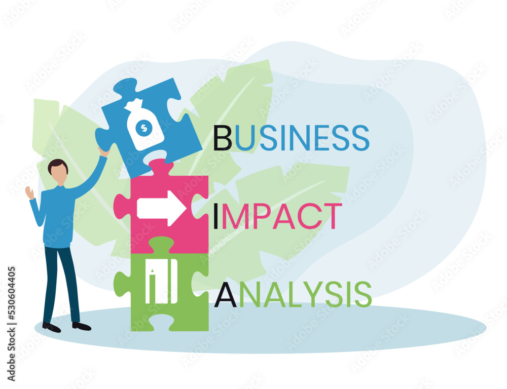 BIA Business Impact Analysis Acronym Concept Background Stock Vector BIA Business Impact Analysis Acronym Concept Background Stock Vector