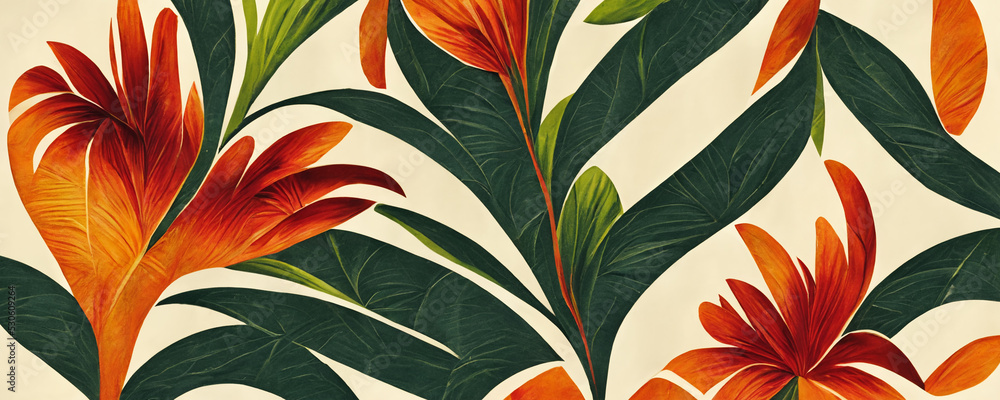 Tropical garden patterns, Fiji wallpaper background, floral textures ...