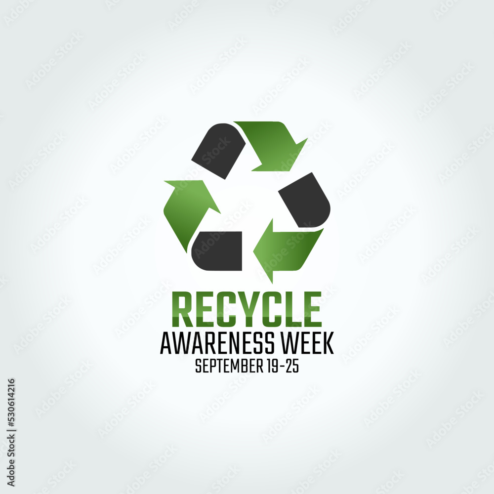 vector graphic of recycle awareness week good for recycle awareness ...
