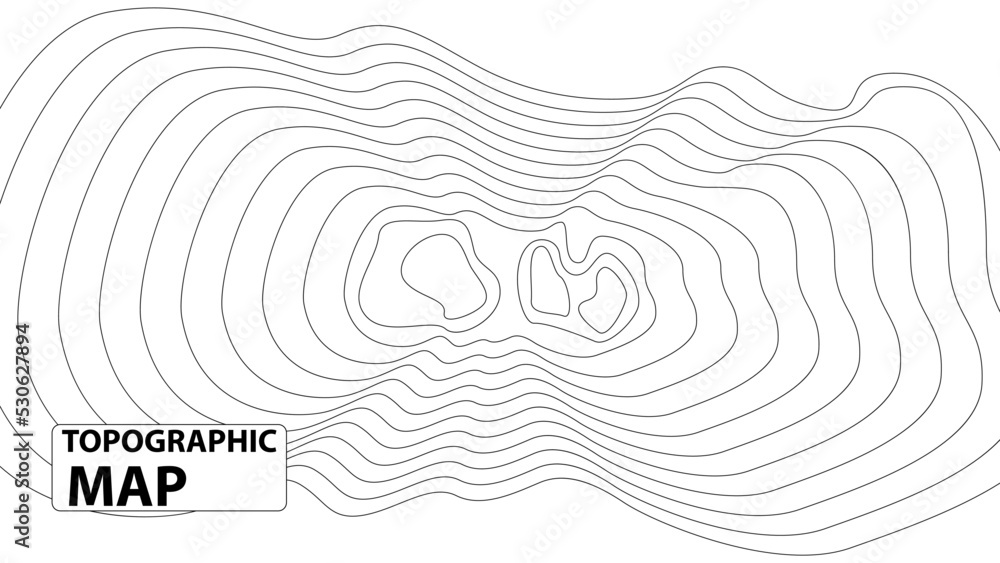 Vector graphic of Topographic map contour background. Contour map ...