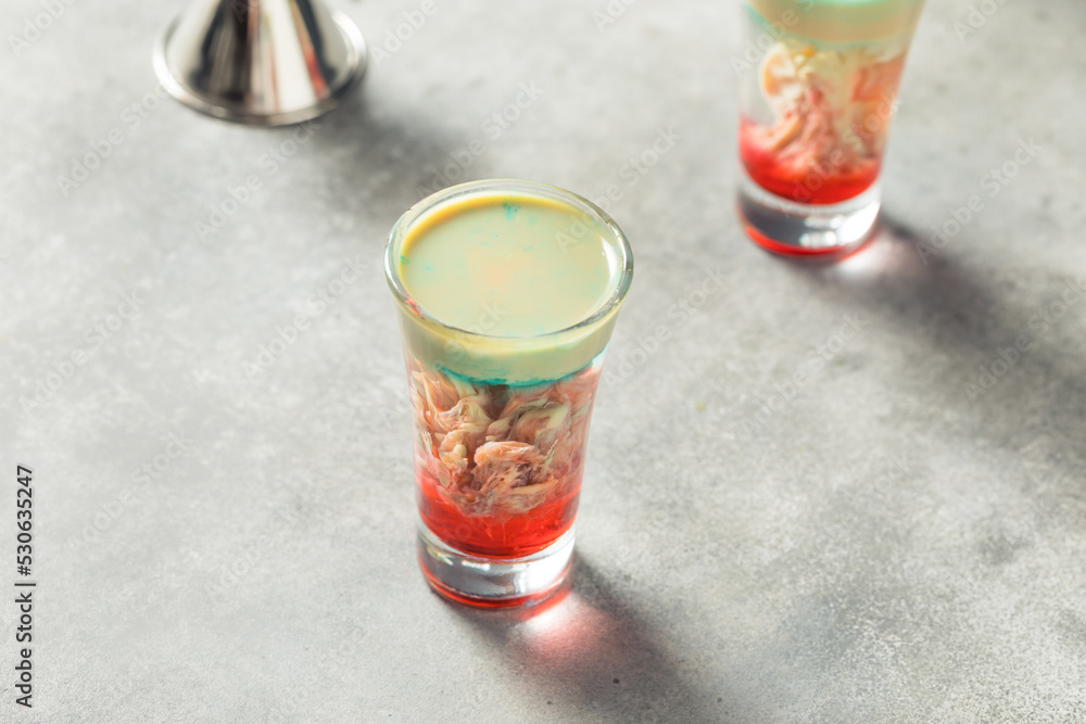 Boozy Alien Brain Hemorrhage Shot Stock Photo | Adobe Stock