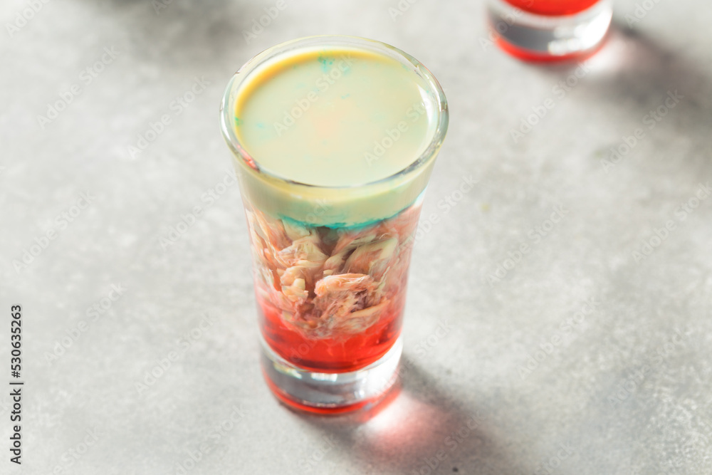 Boozy Alien Brain Hemorrhage Shot Stock Photo | Adobe Stock