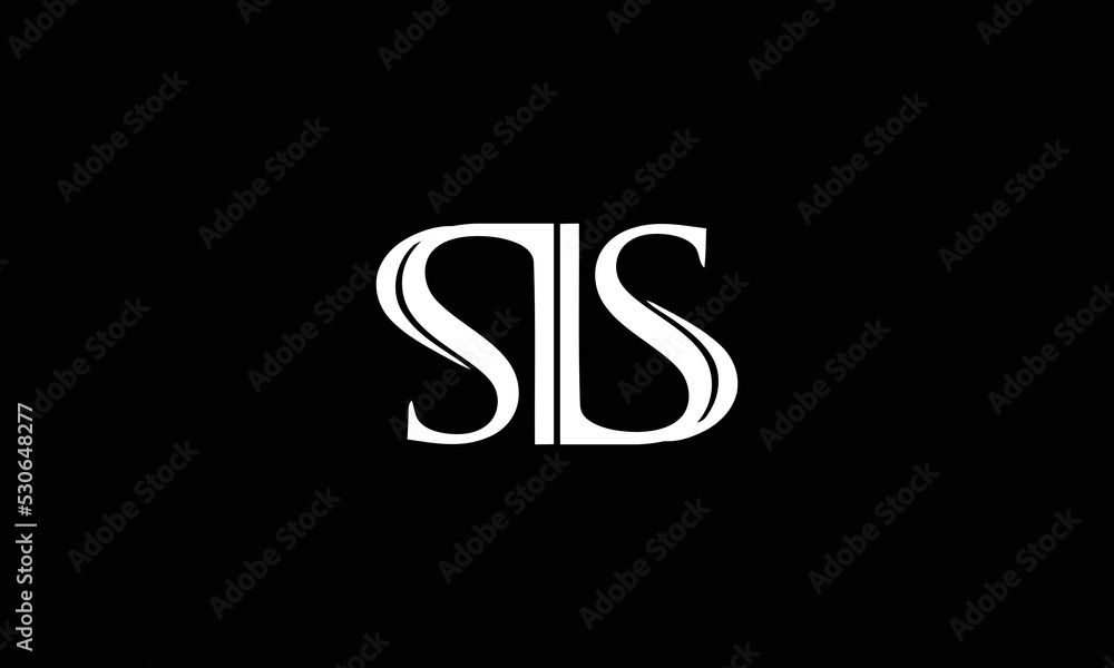 Initial SIS modern monogram and elegant logo design, Professional ...