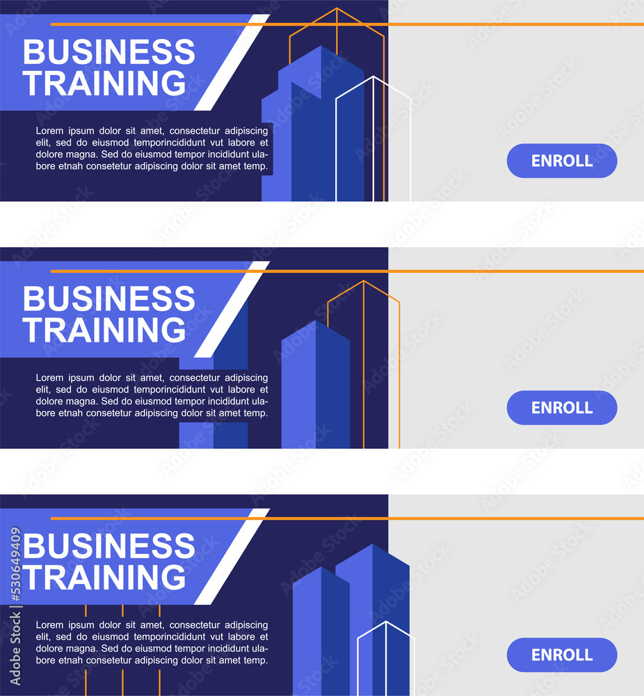 Career development web banner design template. Employee proficiency ...