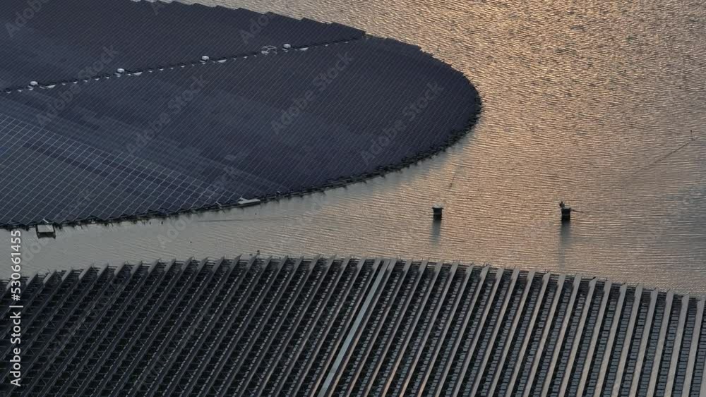 Floating rotating turnable solar panels. Large scale Sustainable energy ...