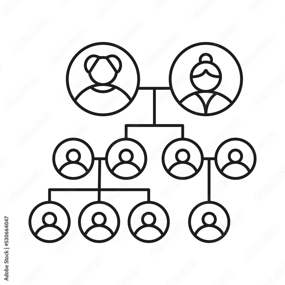 Family Tree concept line icon. Simple element illustration. Family Tree ...