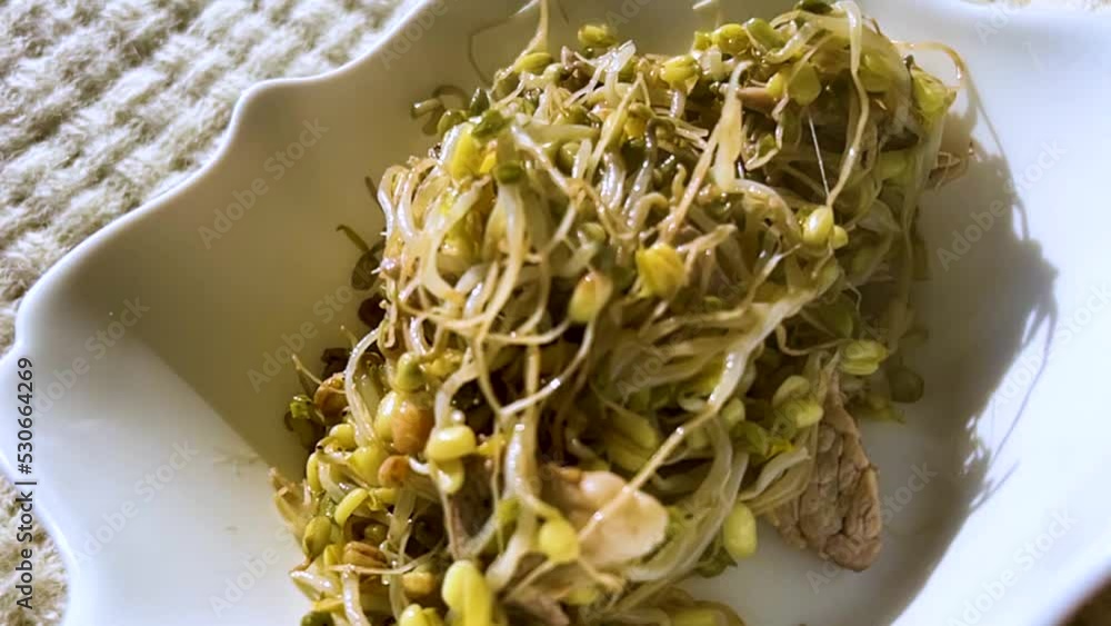 Cooking process of beans Mash or Bean asian cuisine sprouting beans ...