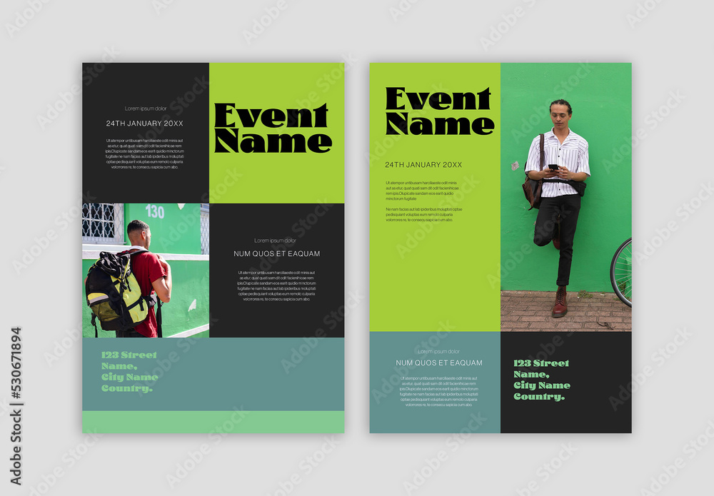 Minimal Poster Design Layout Stock Template | Adobe Stock