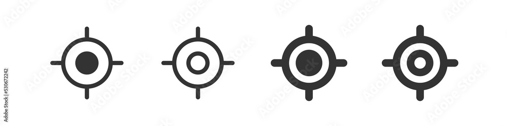 Current location icon. Pointer sign. GPS logo, symbol tracking in ...