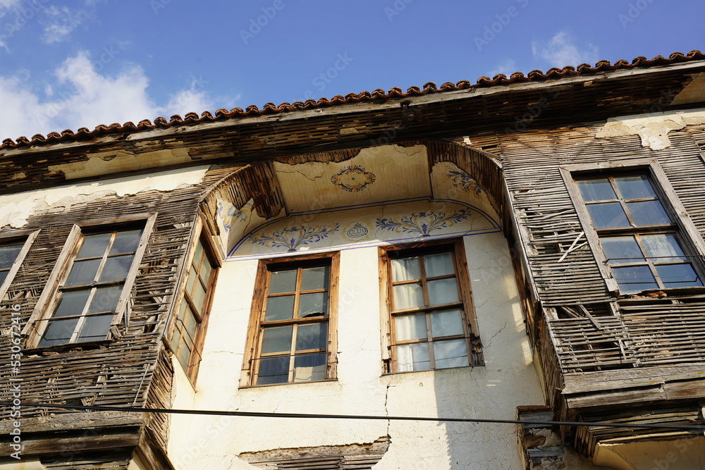 Düğmeli Evler ( Buttoned houses ) with the traditional architectural ...