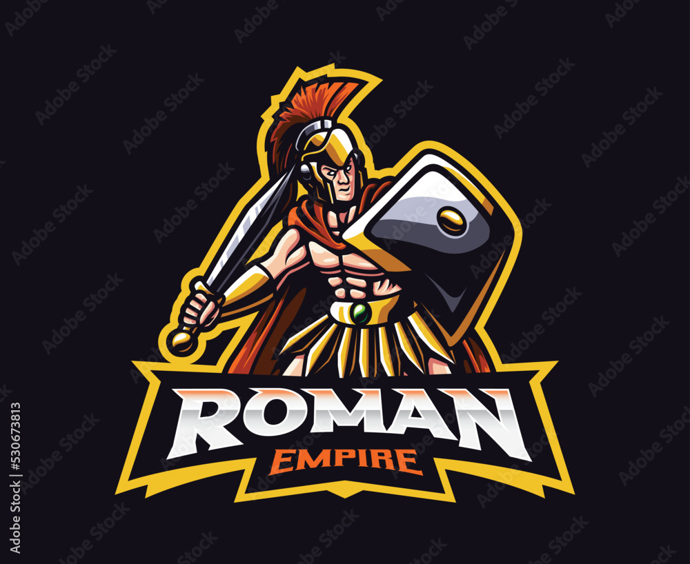 Photo & Art Print Roman empire mascot logo design, Fand