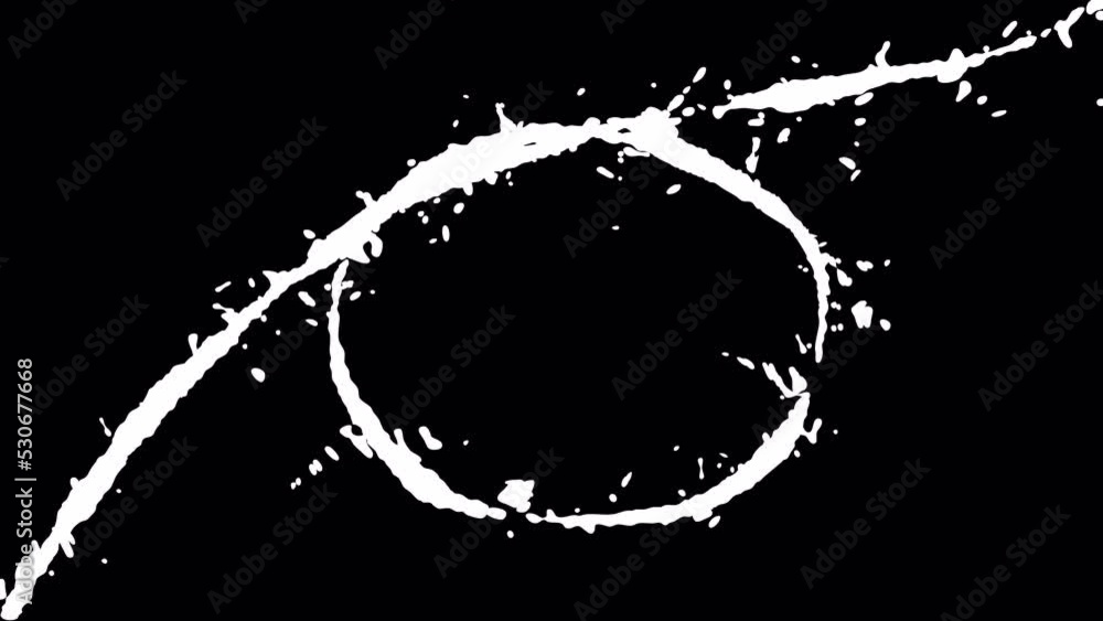 Water liquid lines fx shape, transparent background, alpha prores alpha ...