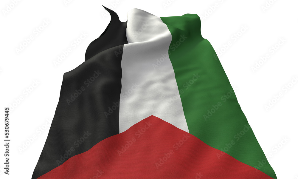 Flag of Palestine, Waving Palestine Flag, Transparent Background Stock ...