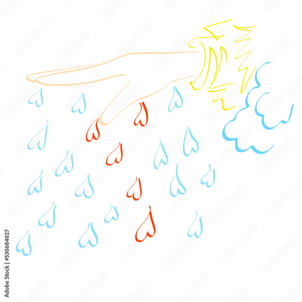 Jesus sends from heaven the cleansing rain of His love and blessing ...