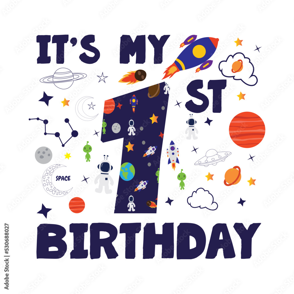 it is my birthday space svg, space svg, space galaxy outer birthday svg ...